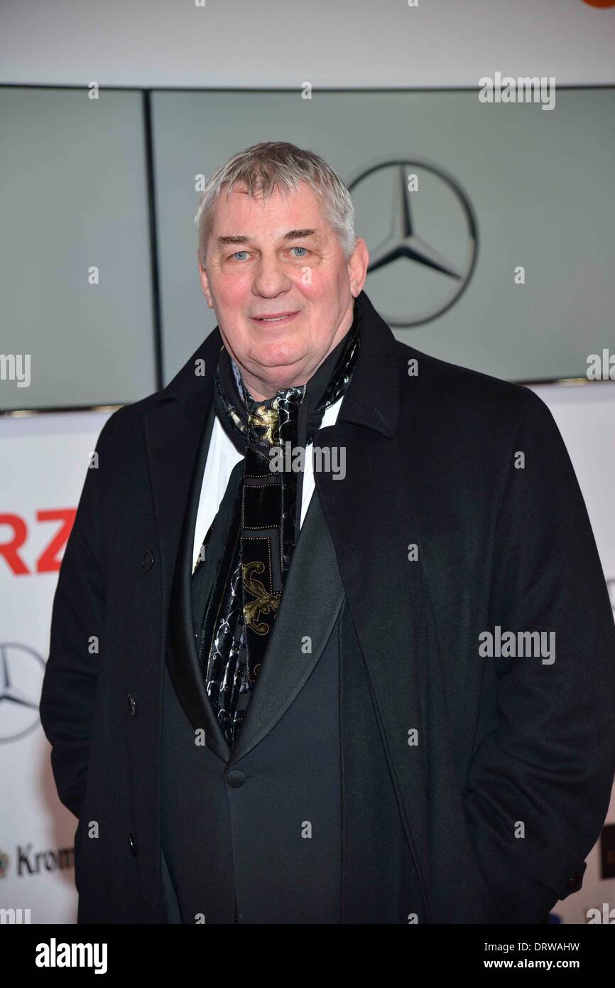 Actor Heinz Hoenig arrives at the 49.Goldene Kamera 2014 at Hangar ...