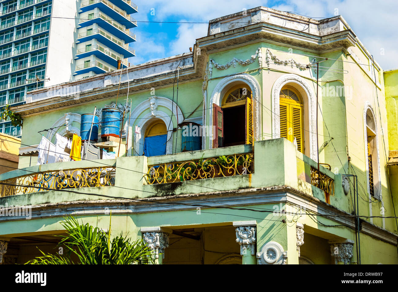 Cuban people and architecture,Havana, Cuba, Caribbean Stock Photo - Alamy