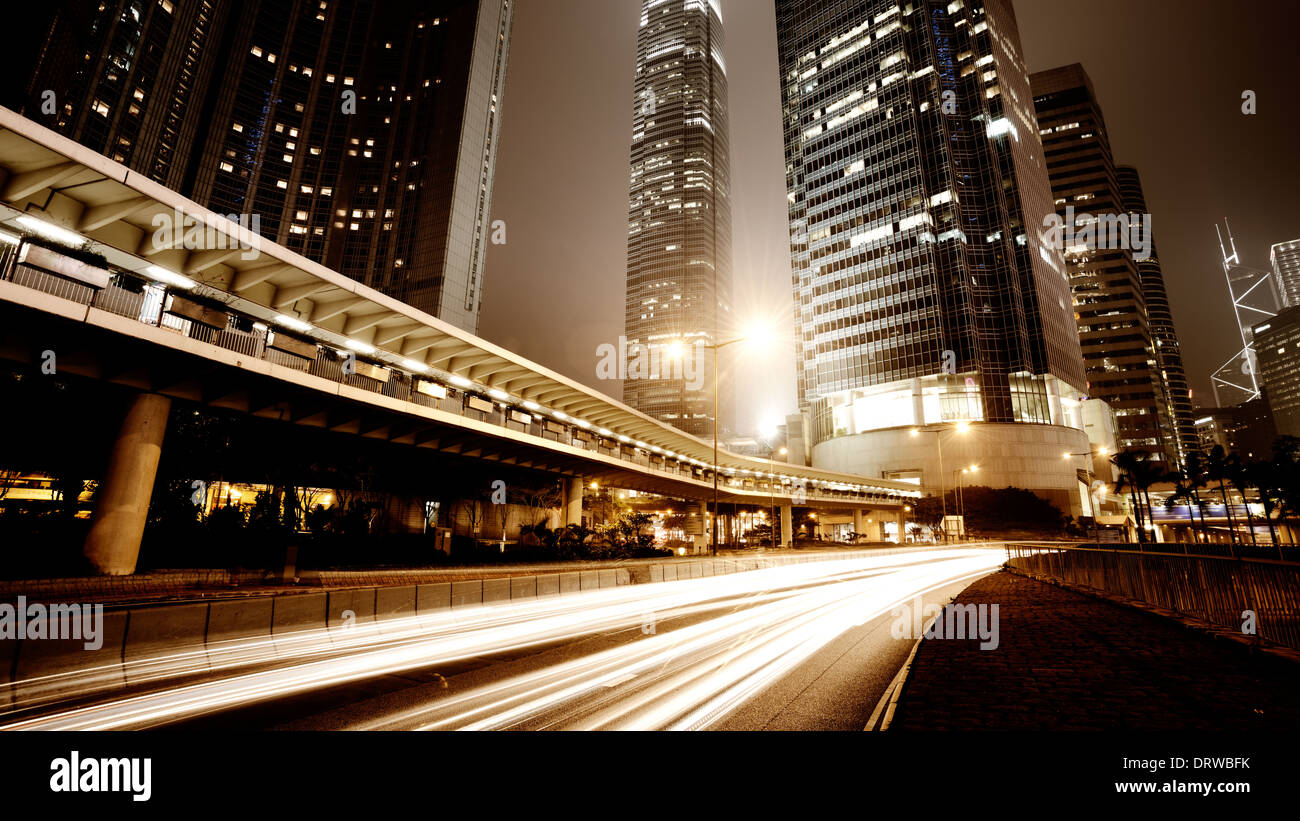 Fast moving cars at night Stock Photo - Alamy