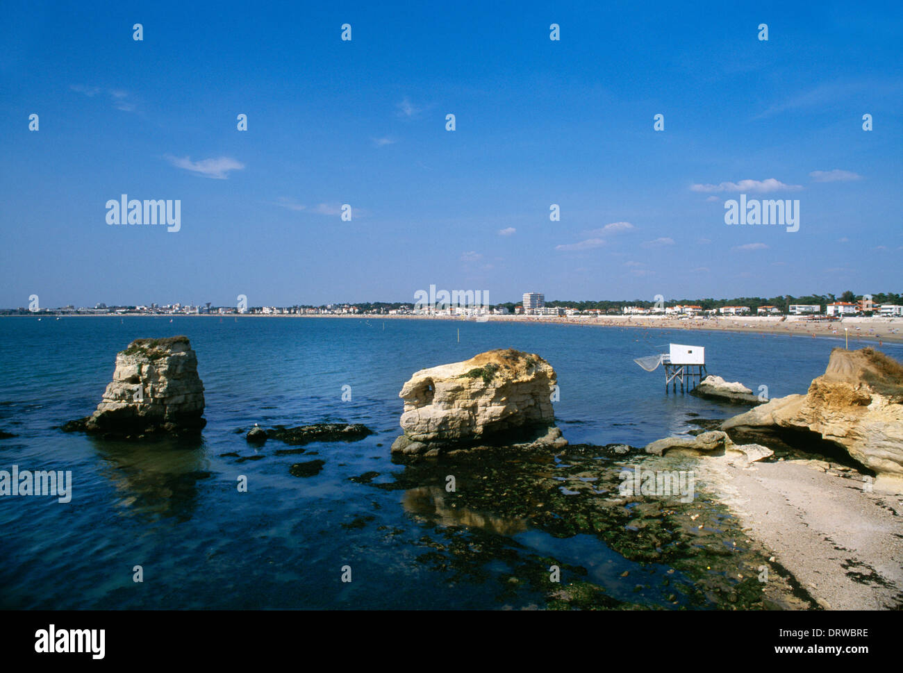 Royan France Coastline And Fishing House Stock Photo - Alamy