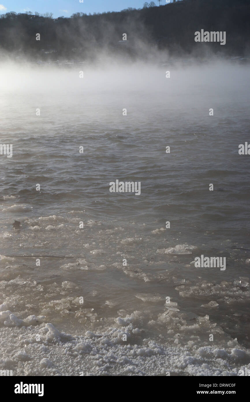 Three states of water - frozen, ice, solid, fog vapor, liquid Ohio ...
