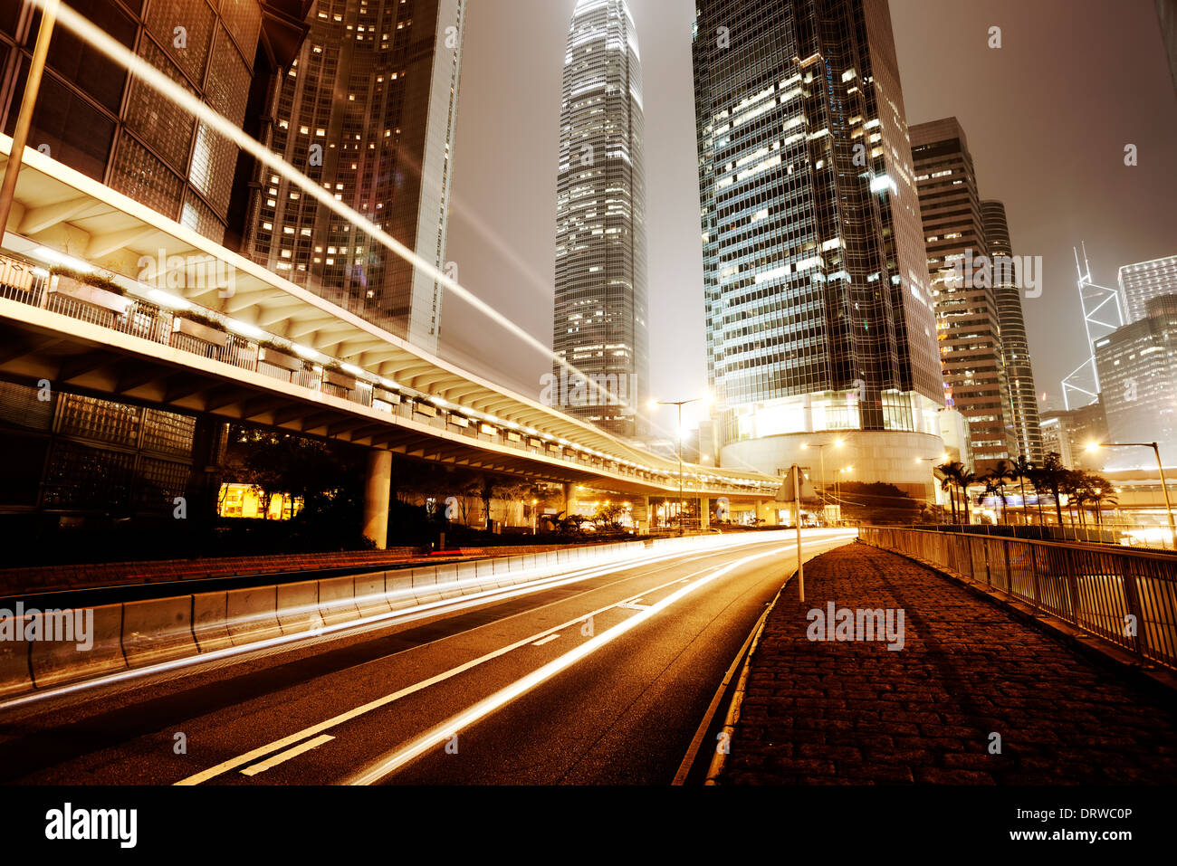 Fast moving cars at night Stock Photo - Alamy