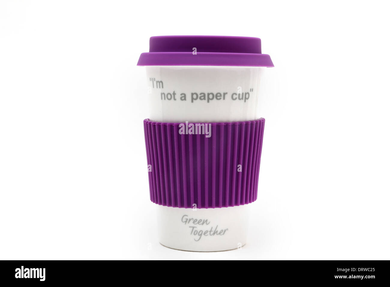 Porcelain Coffee Cup Used For Refills At Coffee Shops Stock Photo - Alamy