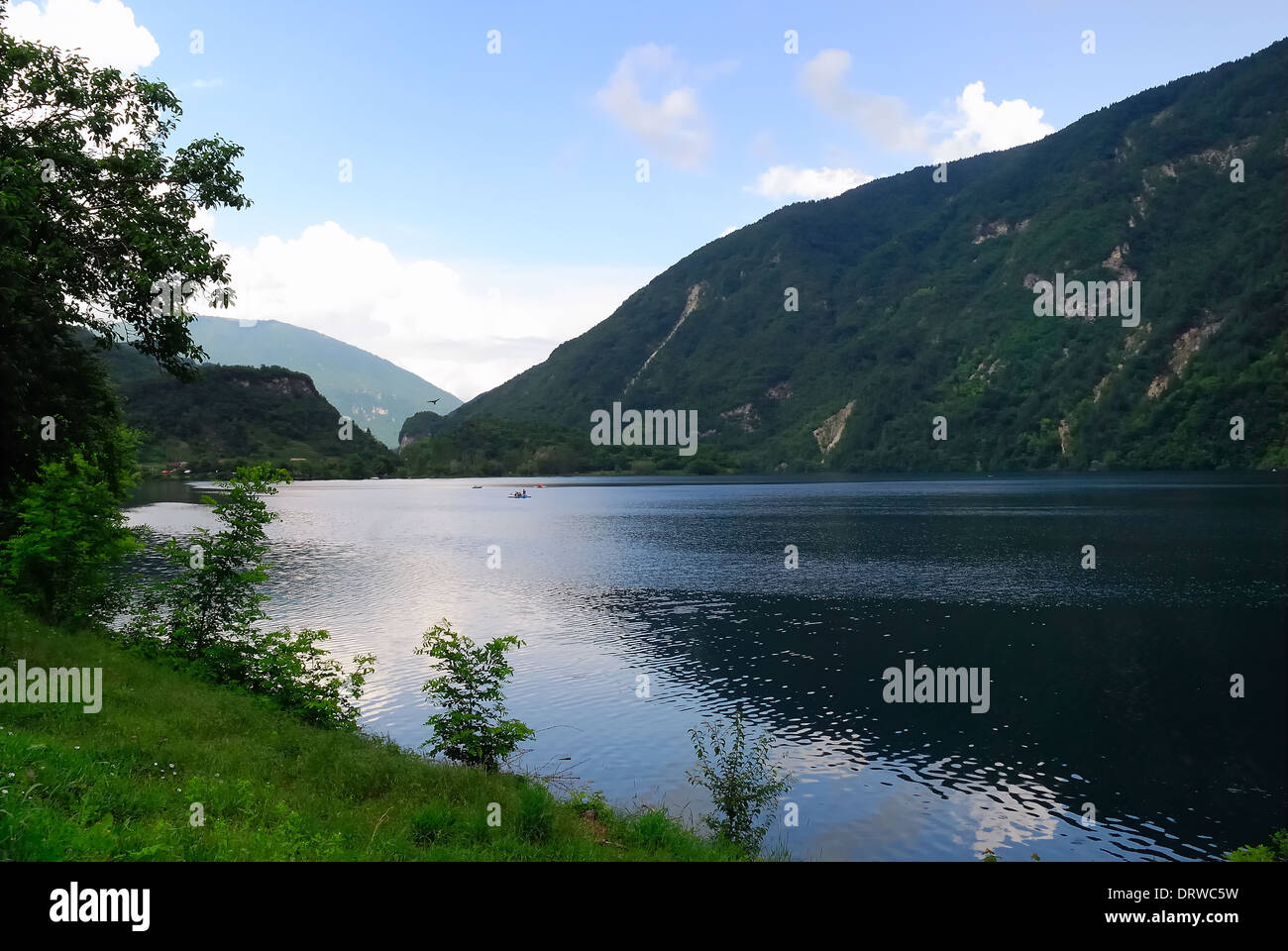 Arsiè, Veneto, Italy. Lake of Corlo. The lake is an artificial ...