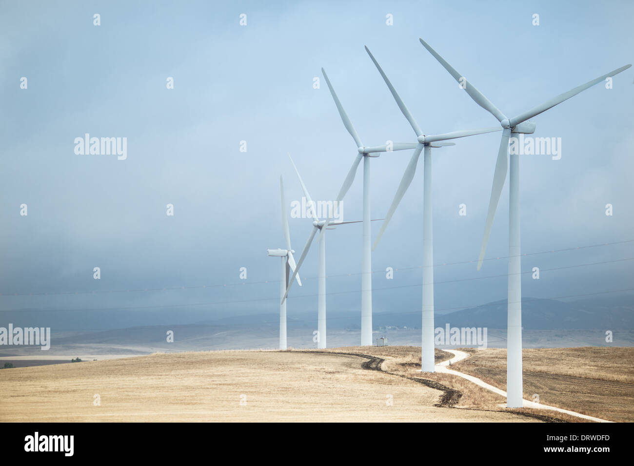 Wind turbines alternative energy source Stock Photo - Alamy
