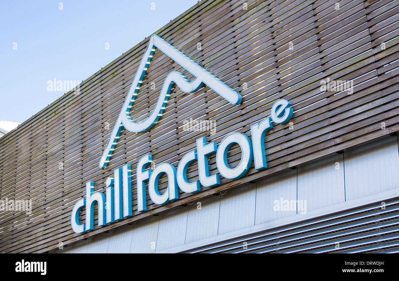 Chill Factor indoor ski centre in Manchester Stock Photo - Alamy