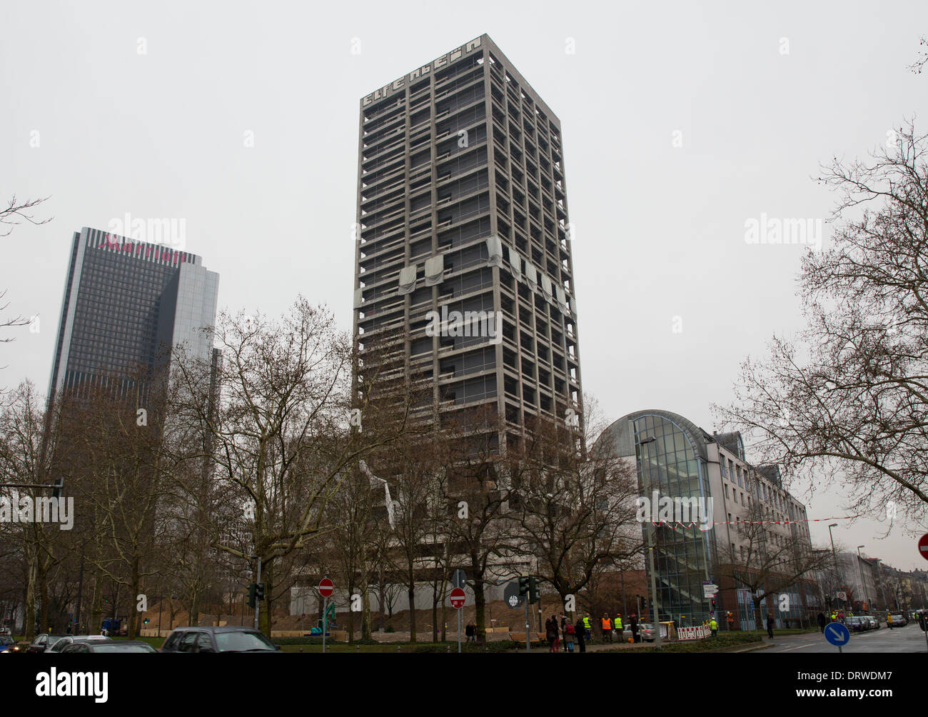 Frankfurt, Germany. 2nd Feb, 2014. The AFE - highrise before the ...
