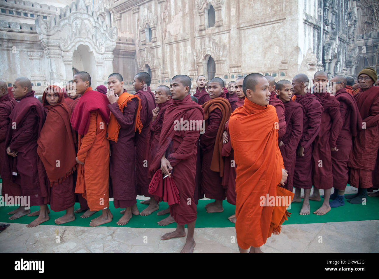 Procession buddhist monks full moon hi-res stock photography and images ...