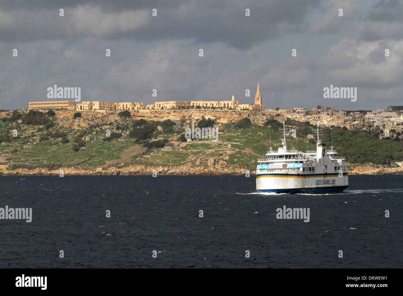 CHANNEL LINE FERRY & FORT CHAMBRAY MGARR GOZO MALTA 04 December 2013 ...