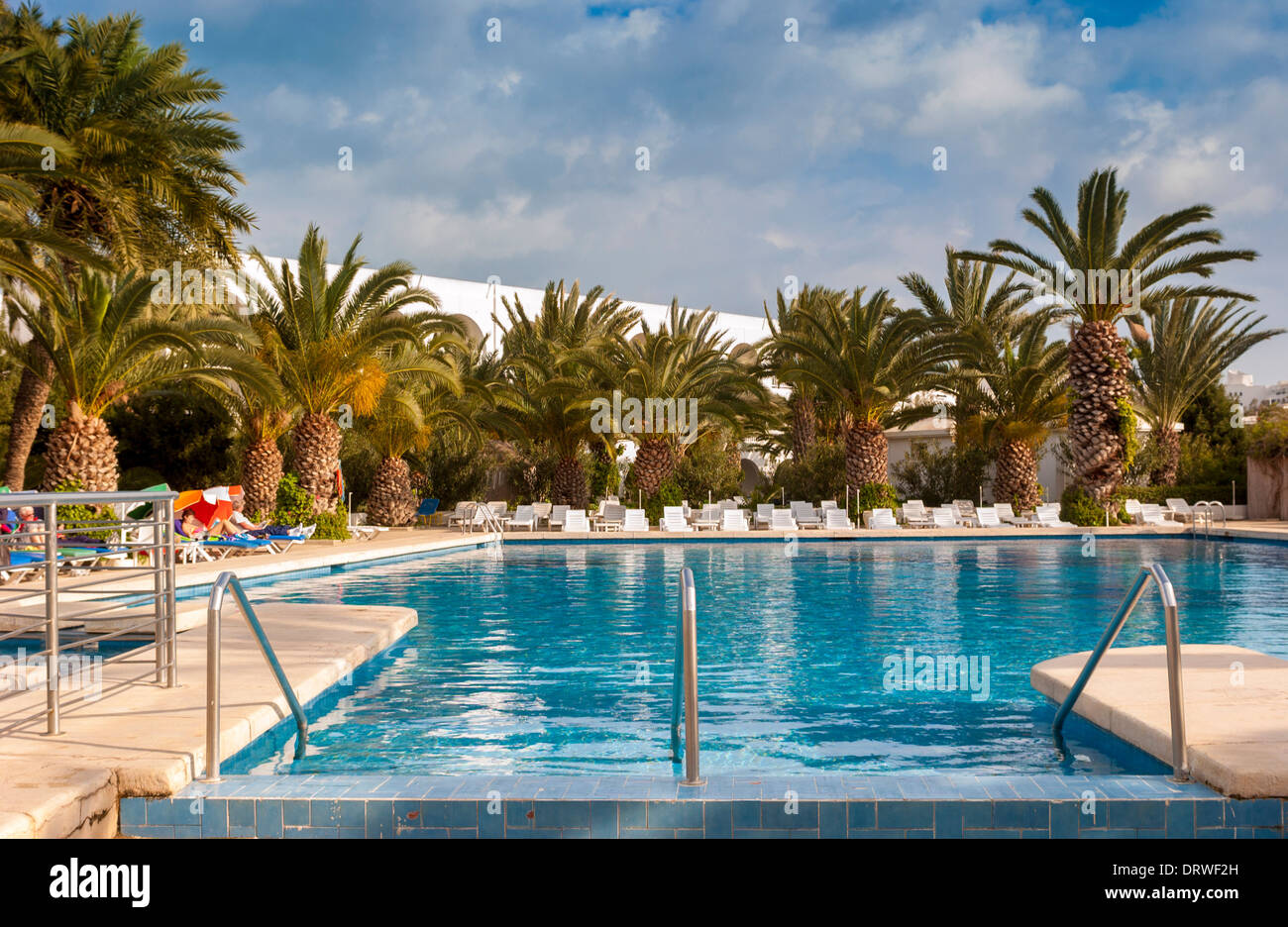Swimming Pool at holiday resort Stock Photo - Alamy