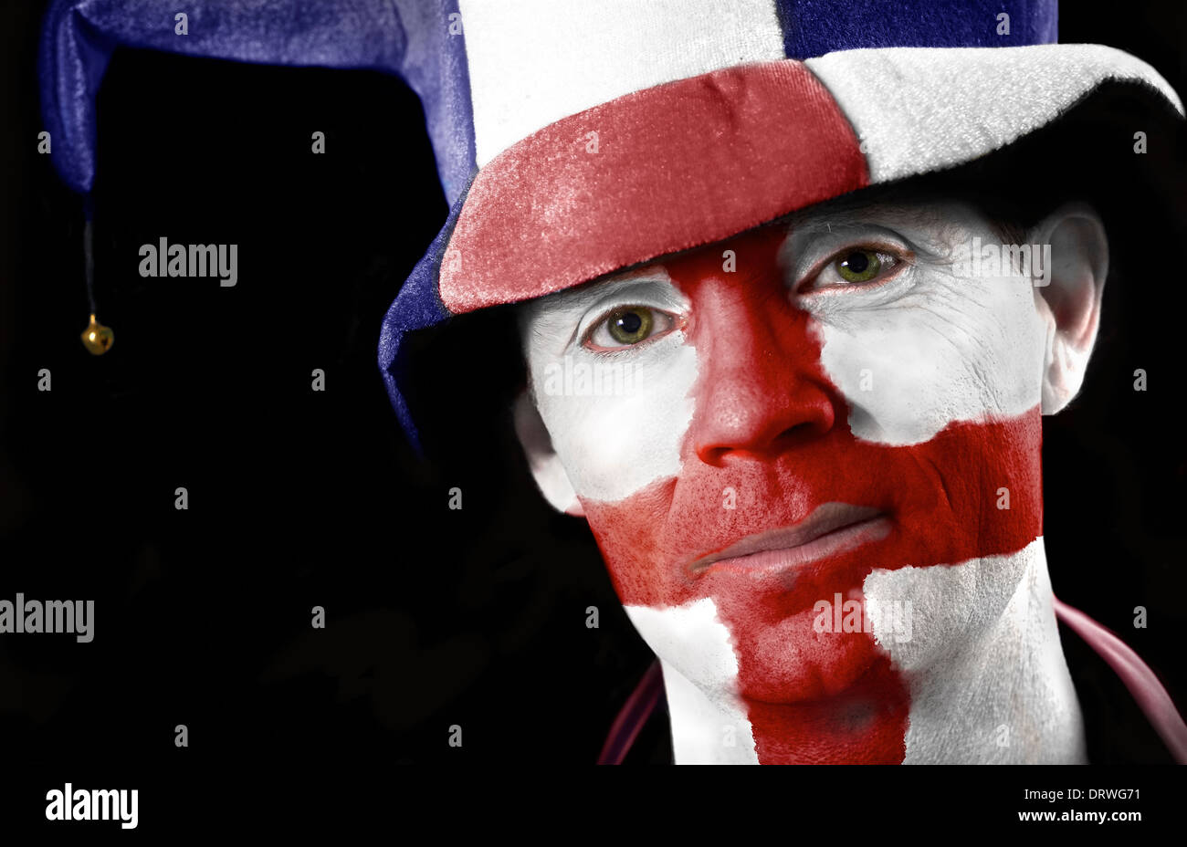Football face paint england hi-res stock photography and images - Alamy
