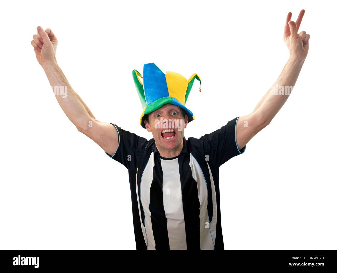 Celebrating the goal hi-res stock photography and images - Alamy