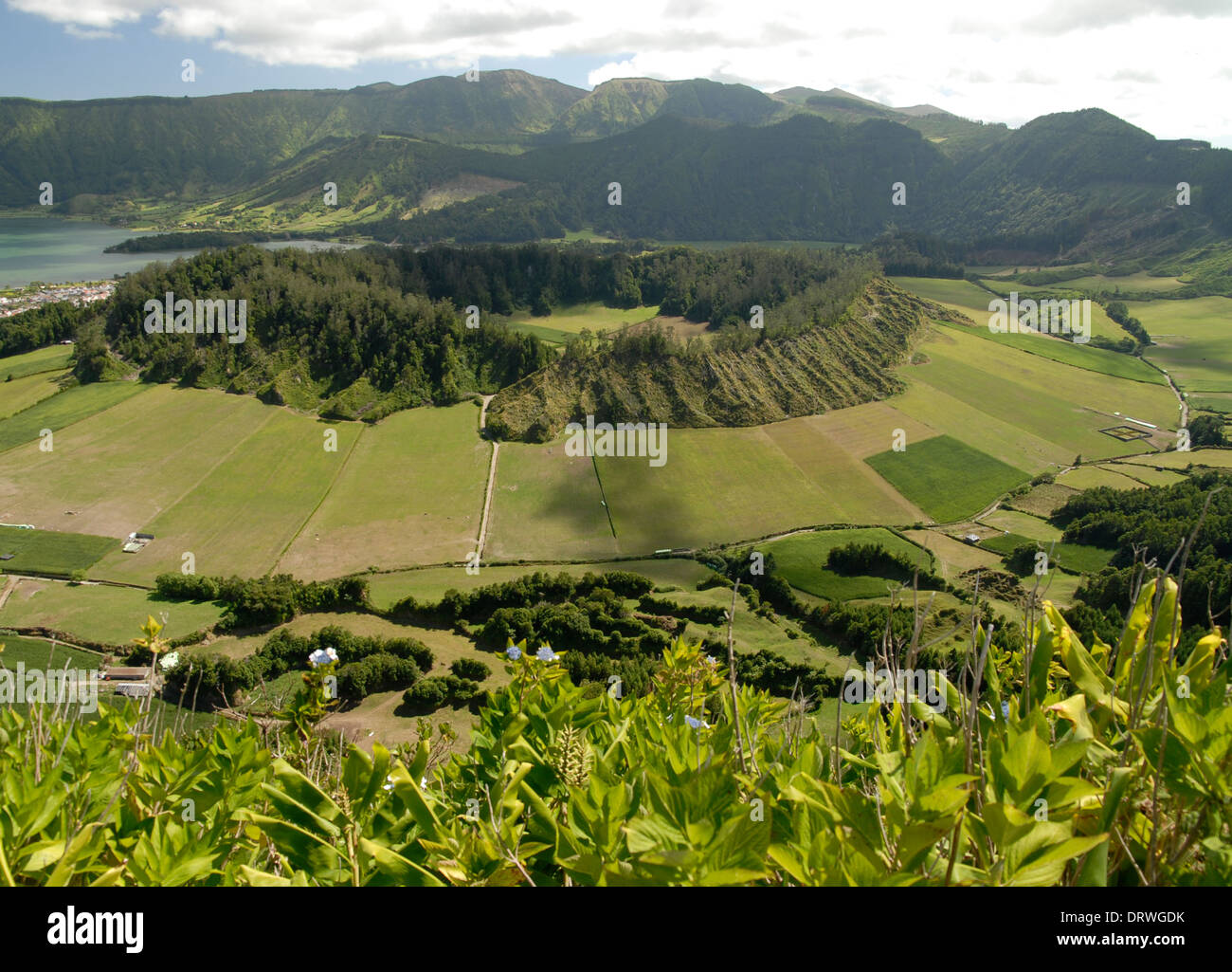 Viewpoint above the Caldera, Sao Miguel Island, Azores Stock Photo - Alamy