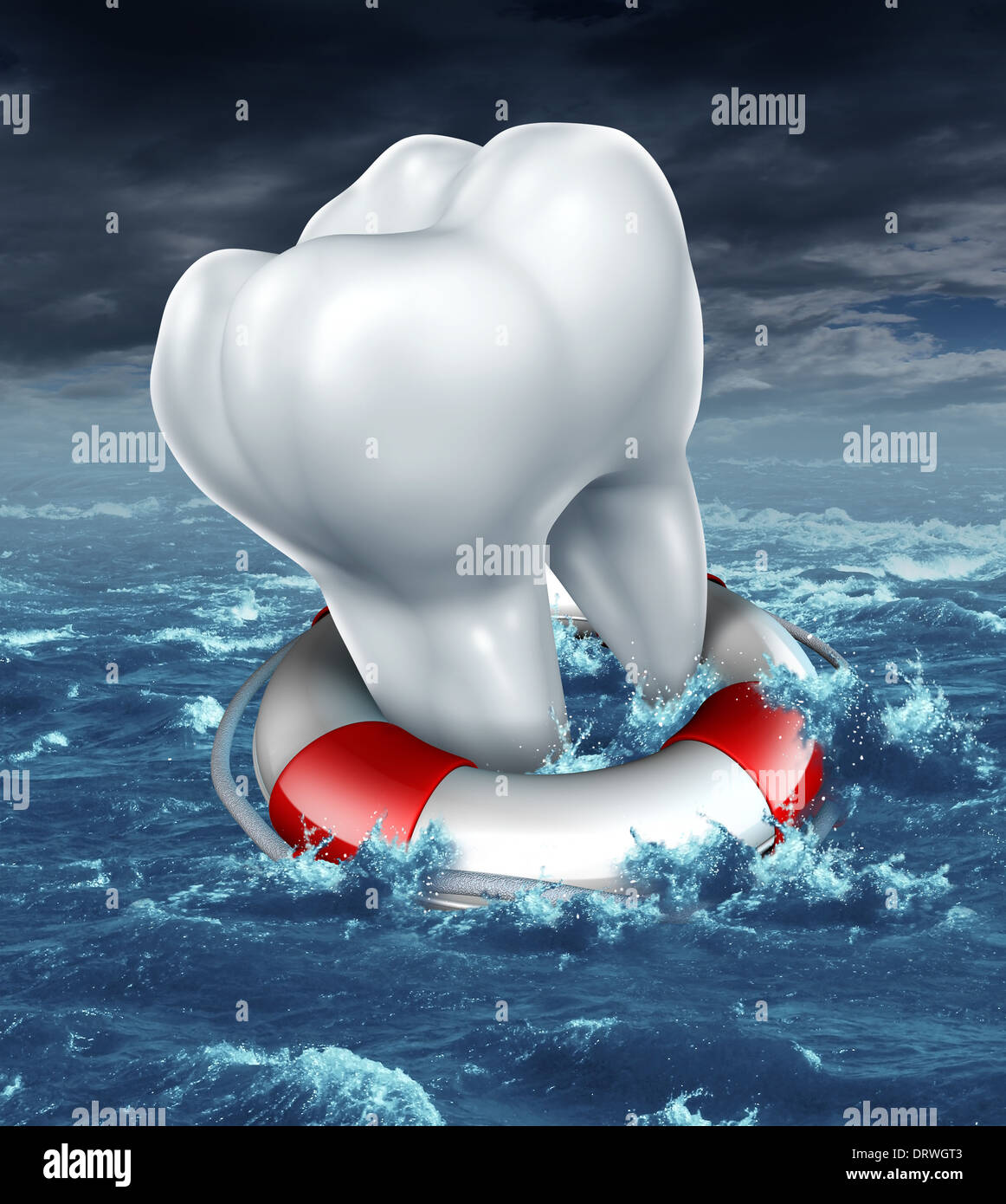 Dental help protection as a medical dentistry concept with a white ...