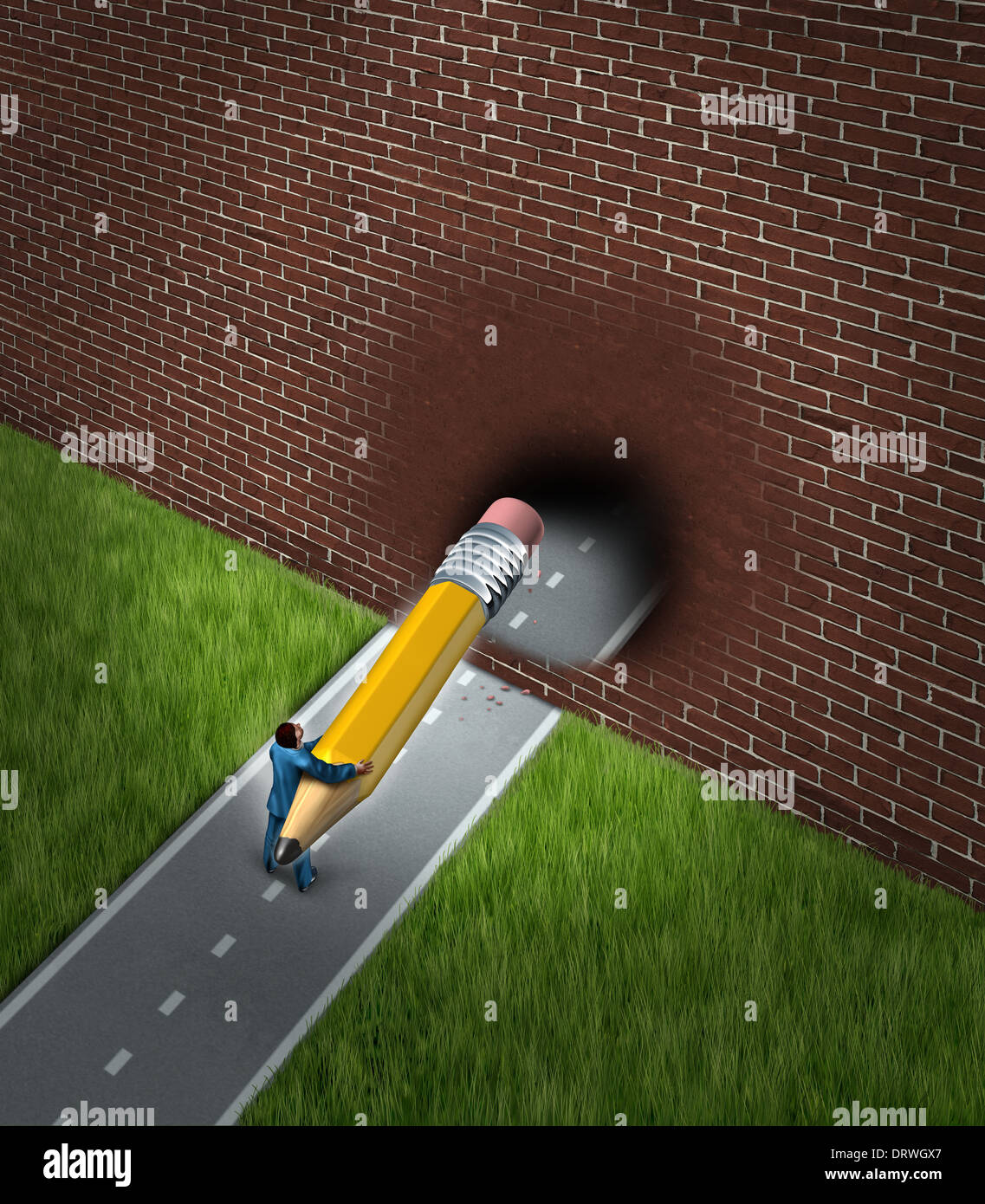 Career path blocked hi-res stock photography and images - Alamy