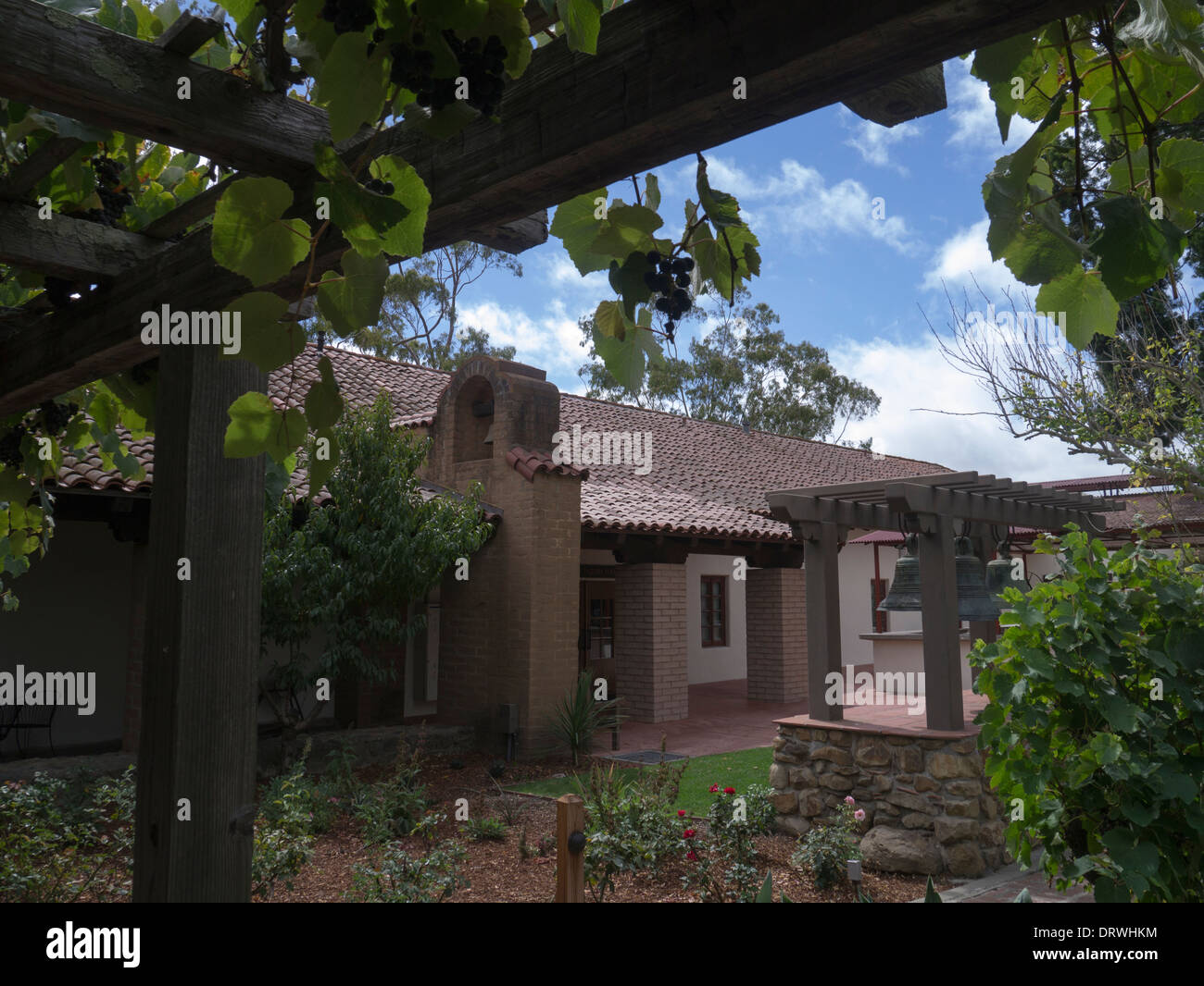 The garden at Mission San Luis Obispo de Tolosa, San Luis Obispo ...
