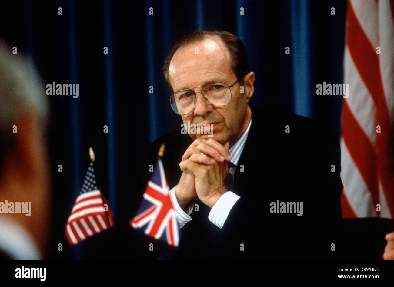 US Defense Secretary William Perry during a press conference September ...