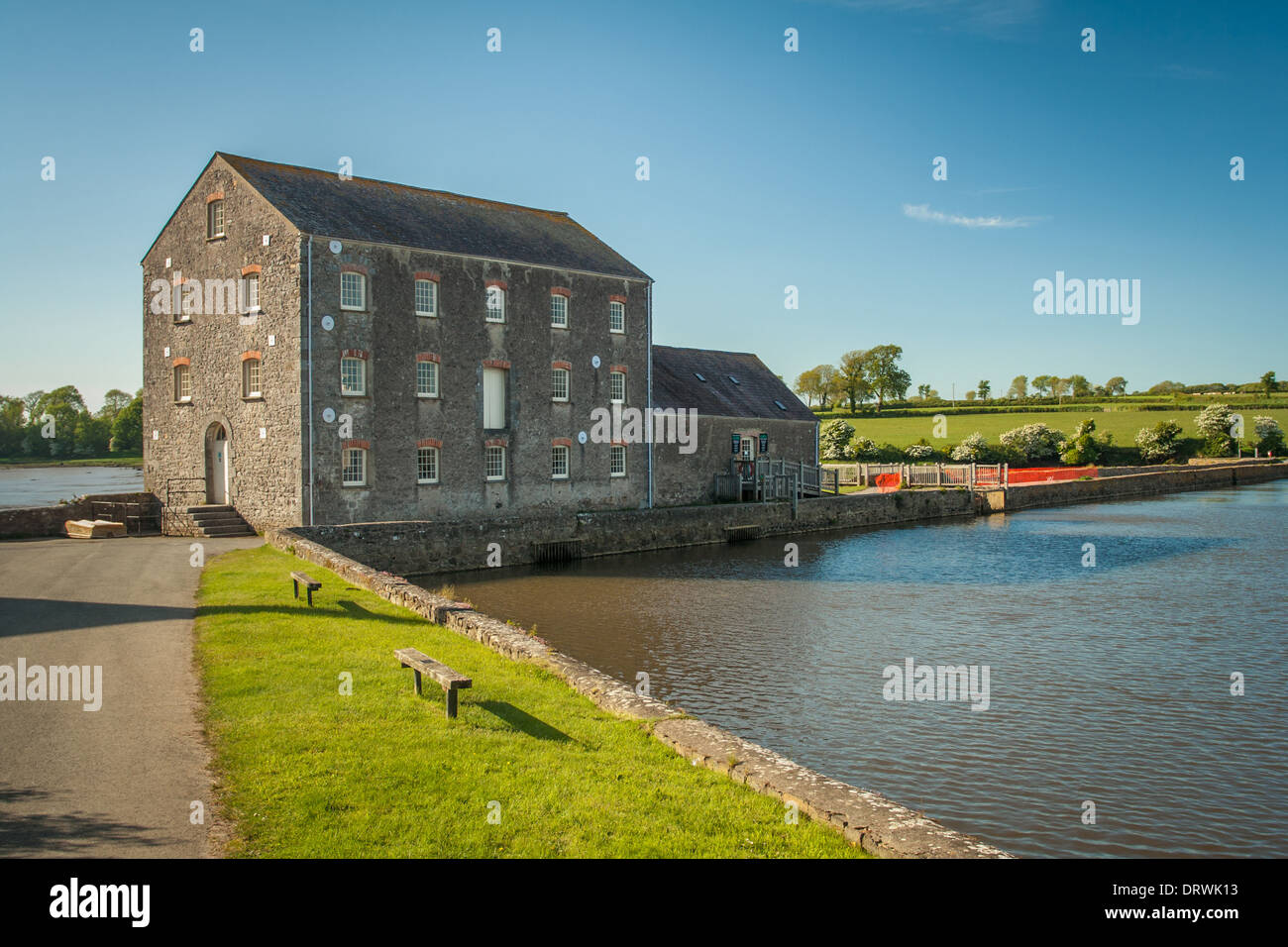 Carew Tidal Mill in Carew, Pembrokeshire, Wales. One of only four ...