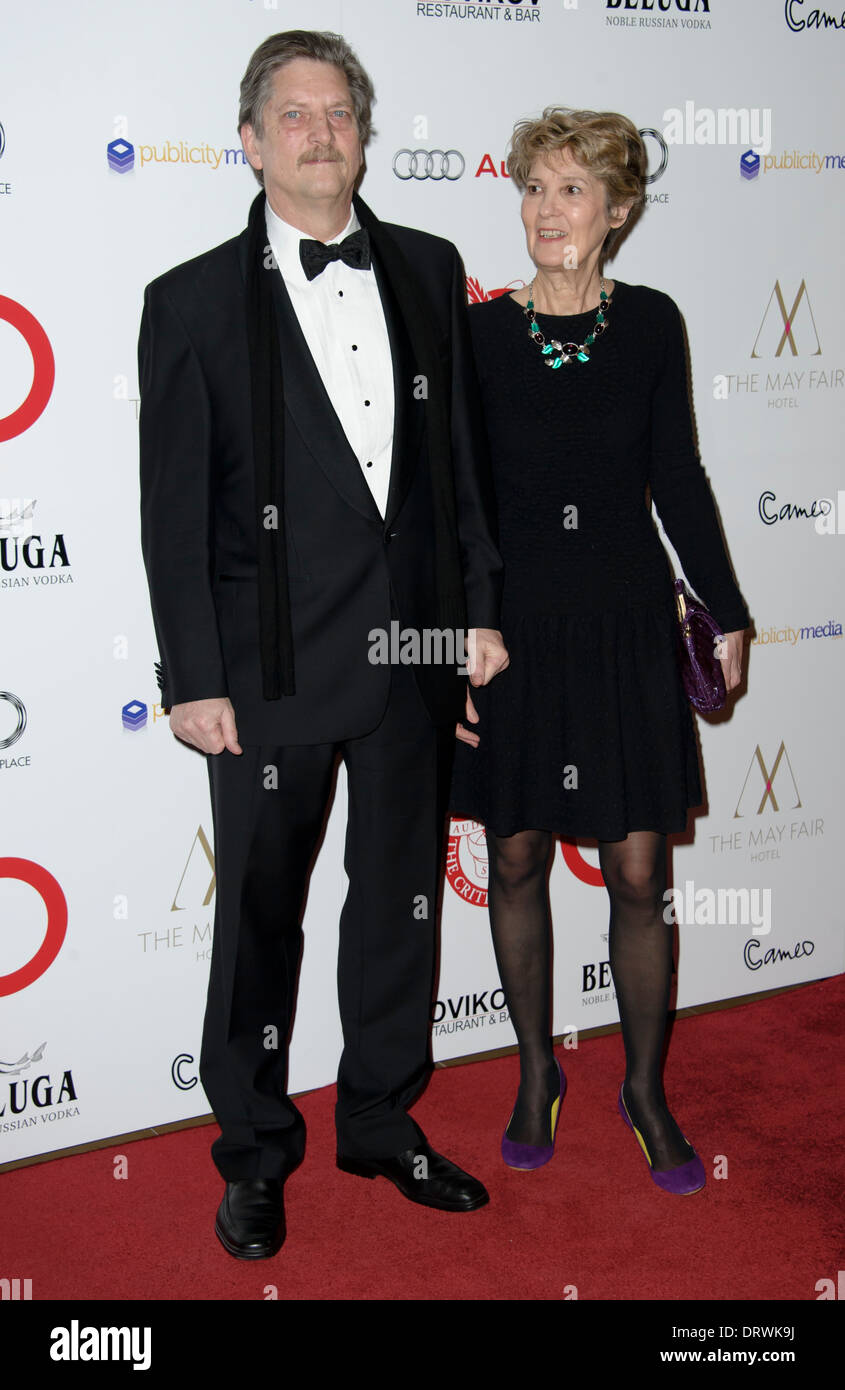 Andre Singer and Lynette Singer arrive for The London Critics Circle ...