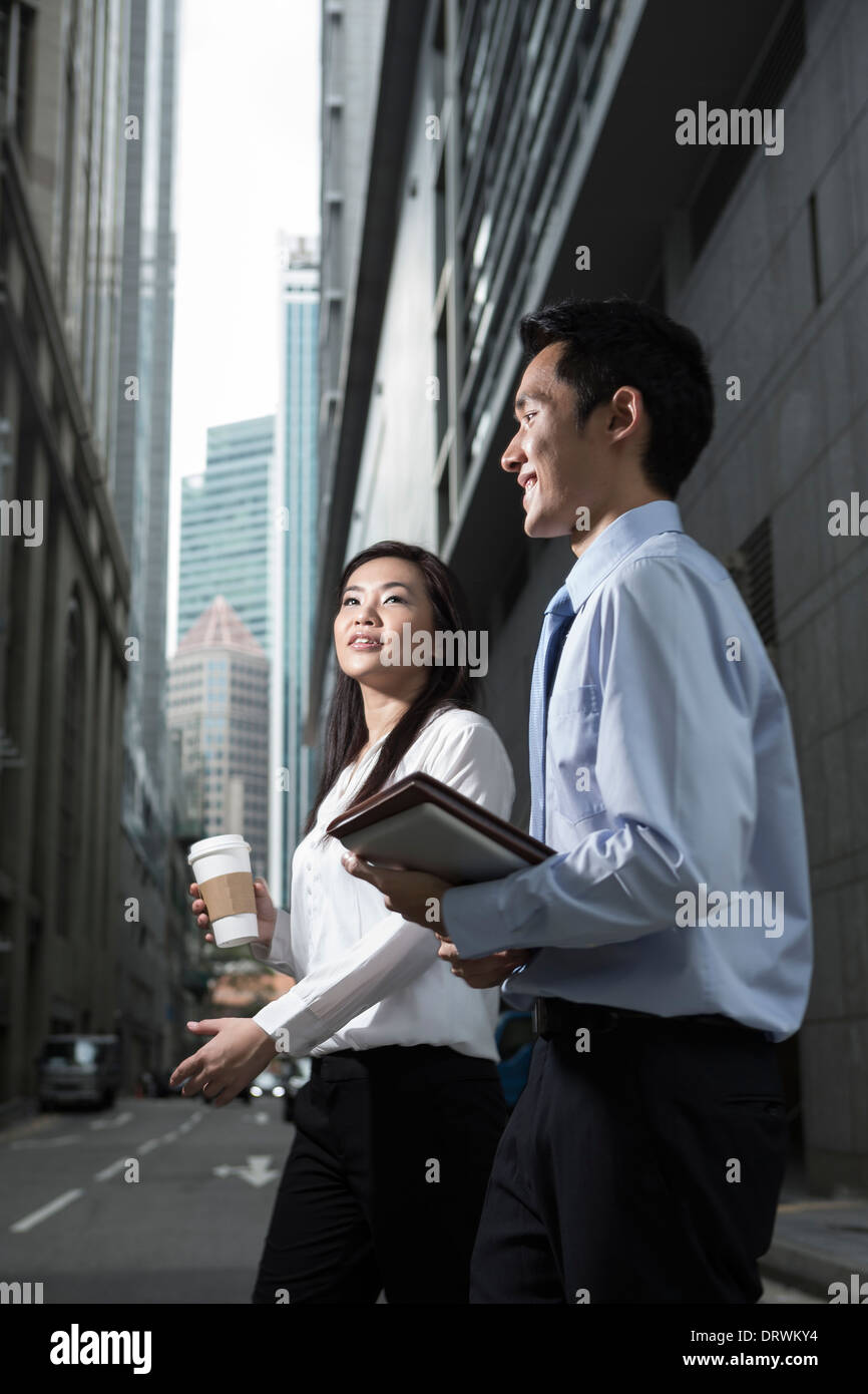 Happy colleagues office hi-res stock photography and images - Alamy