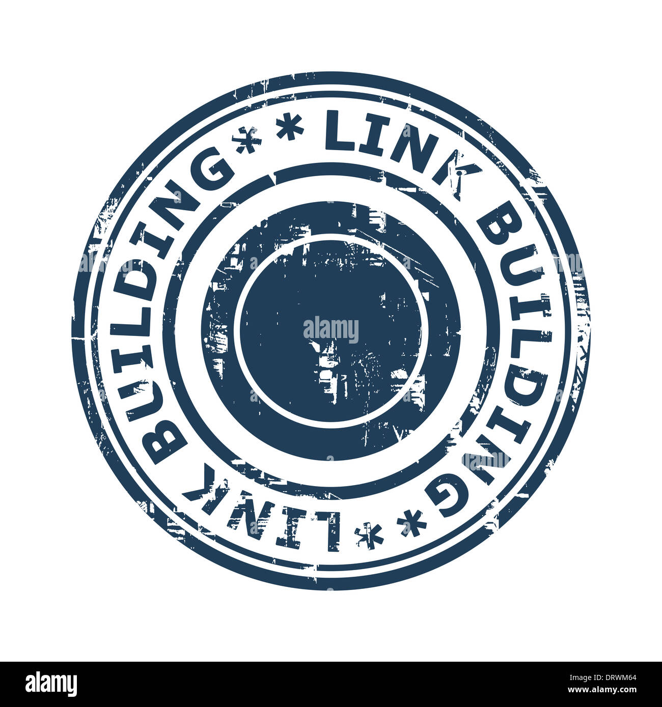 Link building concept stamp isolated on a white background Stock Photo ...