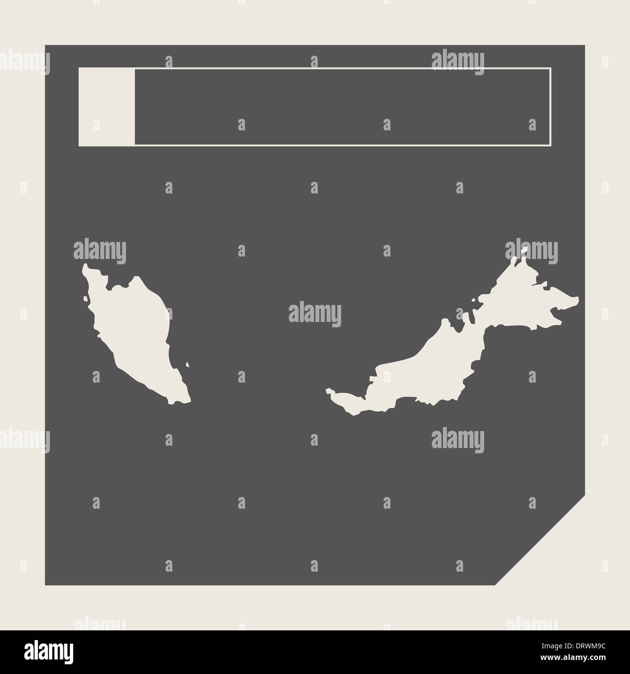 Malaysia map button in responsive flat web design map button isolated ...