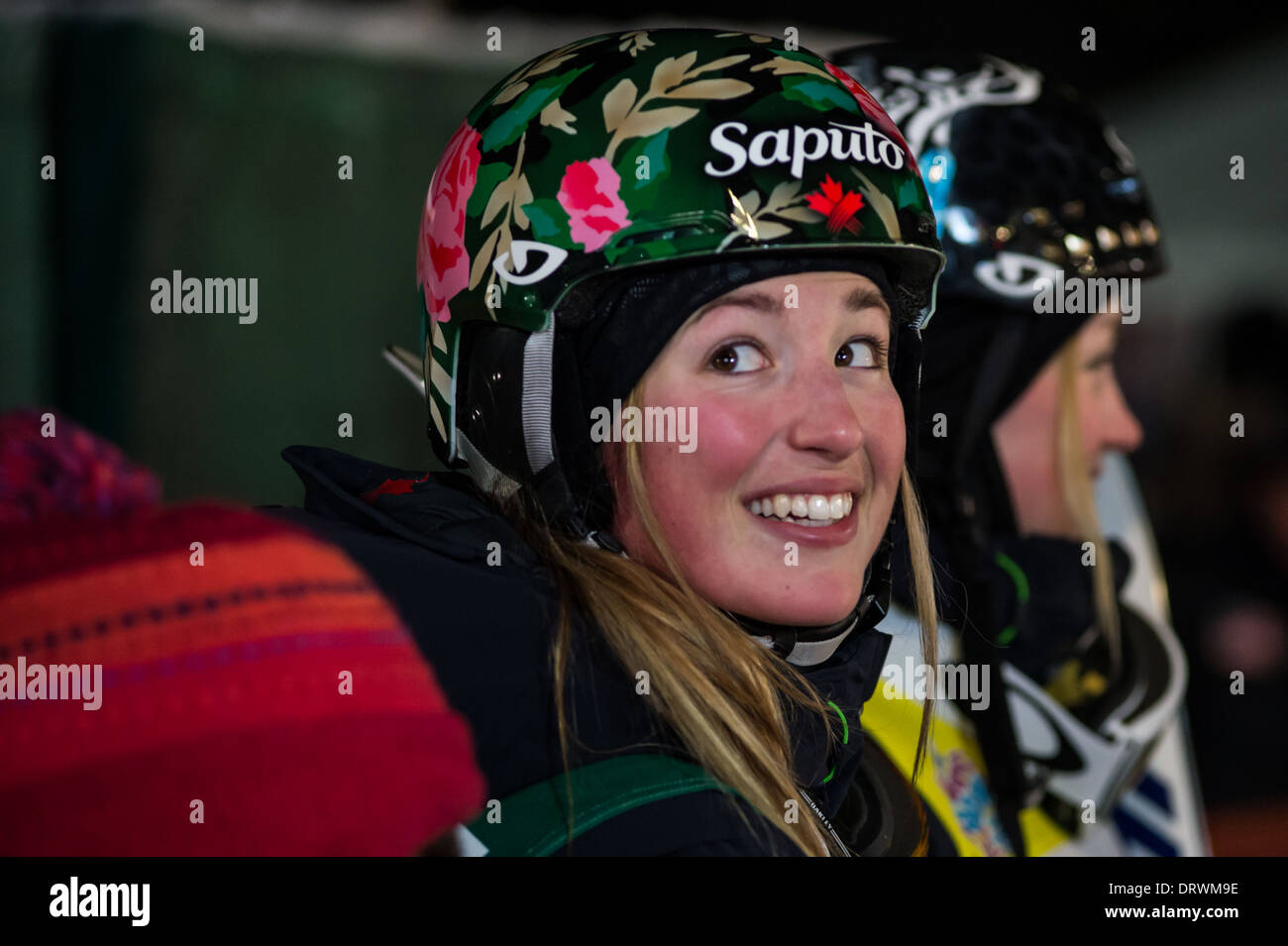 Chloe DuFour-LaPoint (L) & Justine DuFour-LaPointe (Rt) at FIS Freeski ...