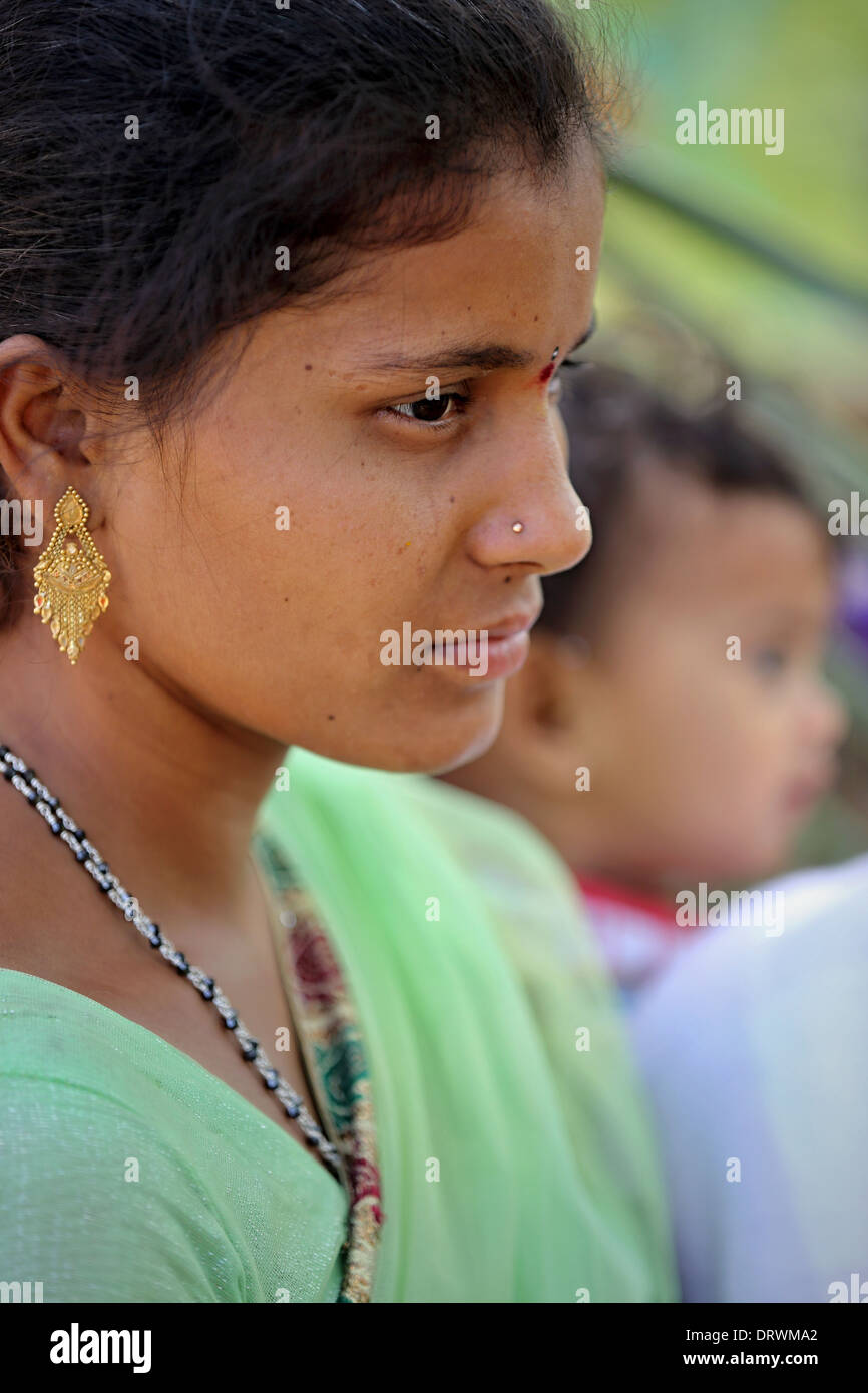 Indian mother hi-res stock photography and images - Alamy