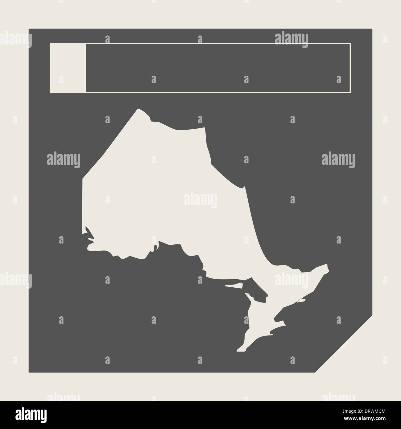 Ontario map hi-res stock photography and images - Alamy