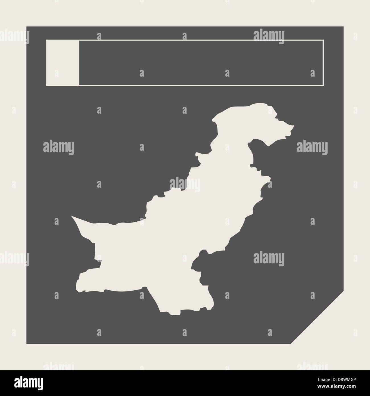 Pakistan map hi-res stock photography and images - Alamy