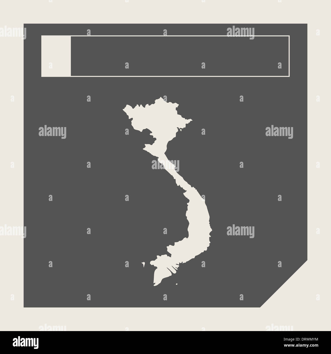 Vietnam map button in responsive flat web design map button isolated ...