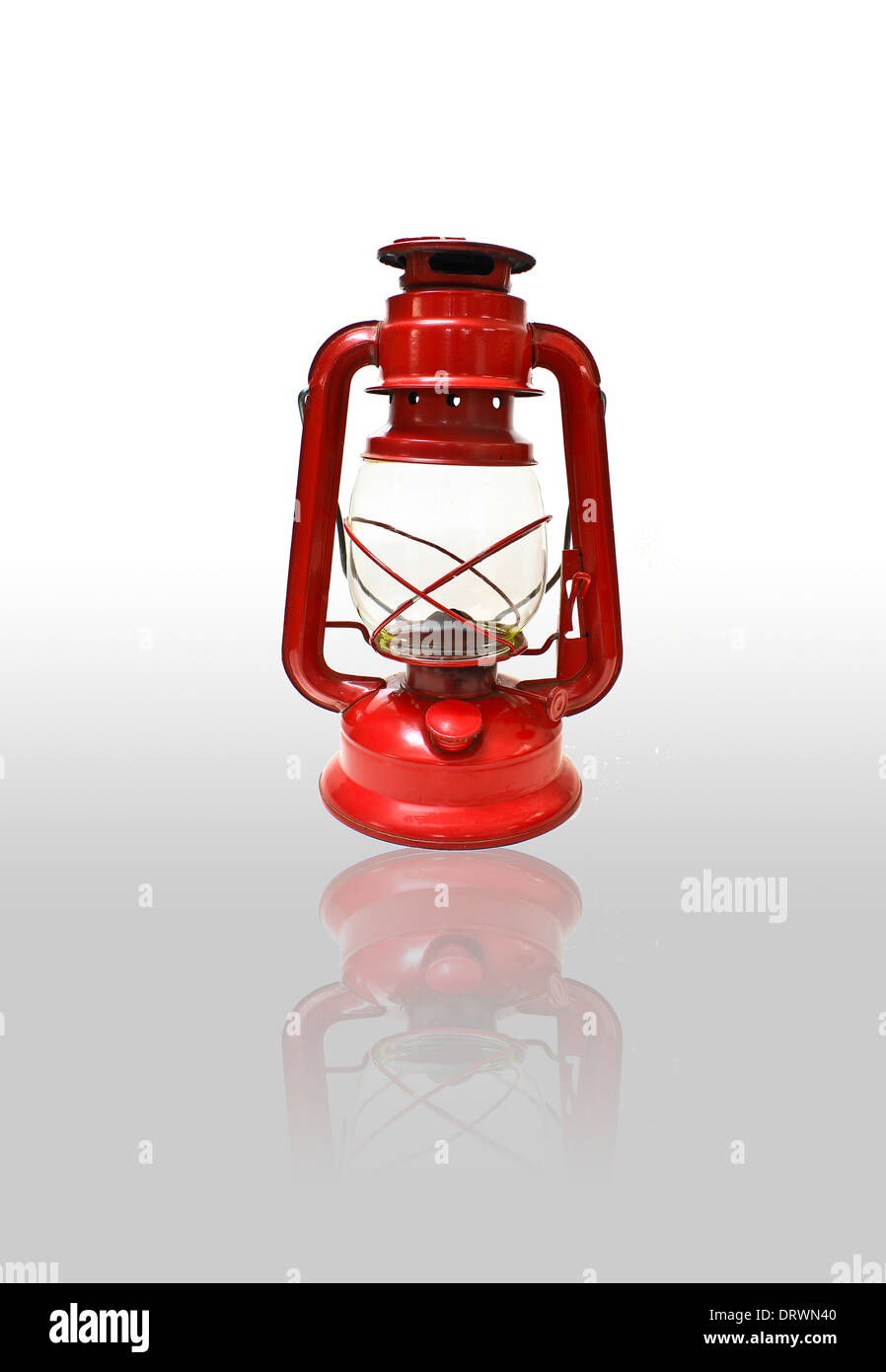 Bright red lantern isolated on white background Stock Photo - Alamy