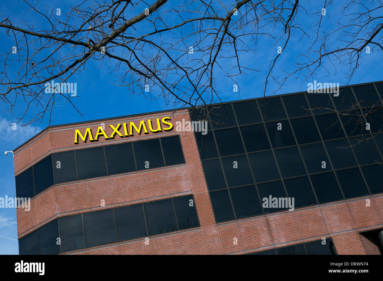 The headquarters of federal contractor Maximus on February 2, 2014 in ...