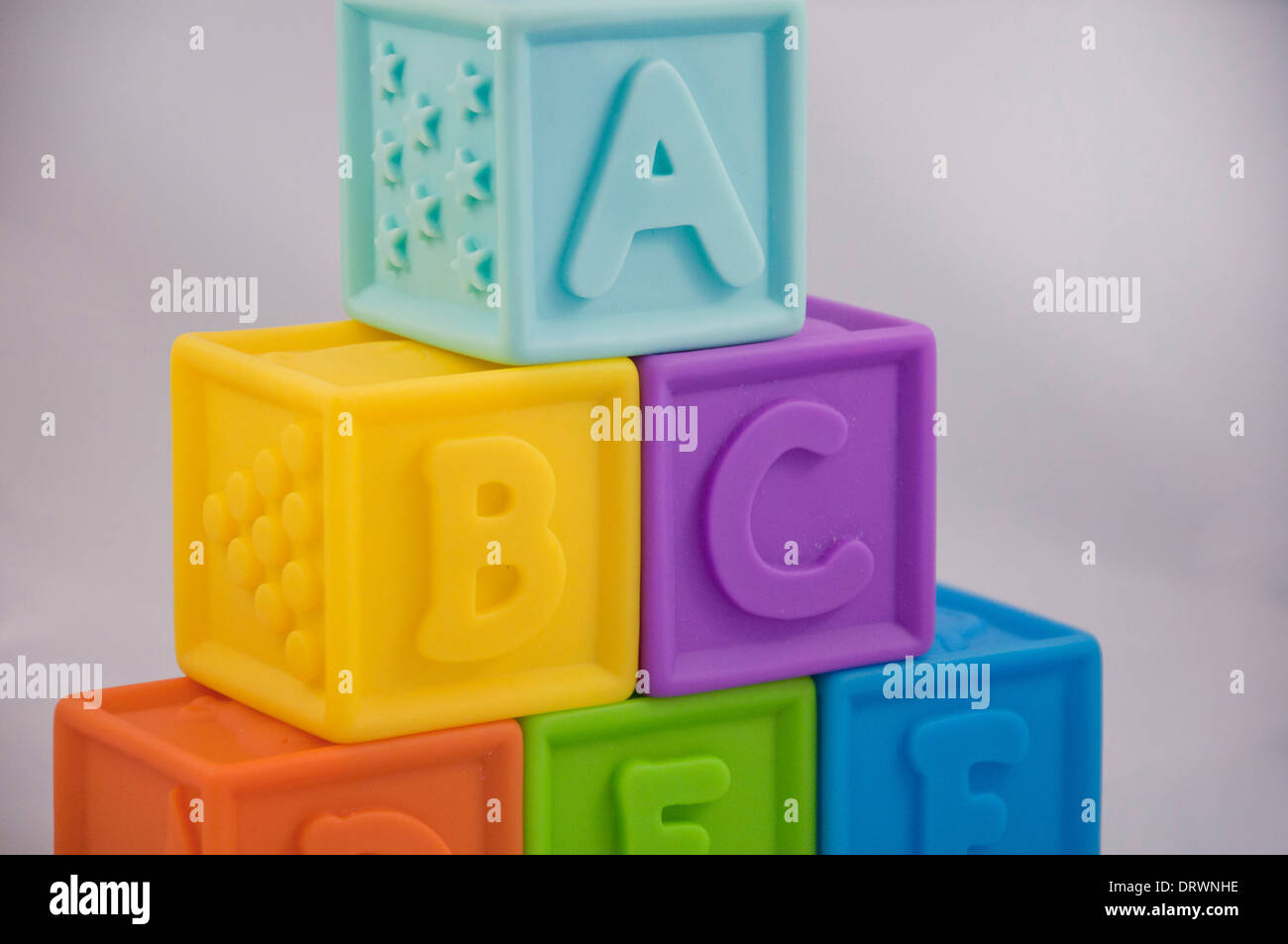 Isolated coloured cubes for kids Stock Photo - Alamy
