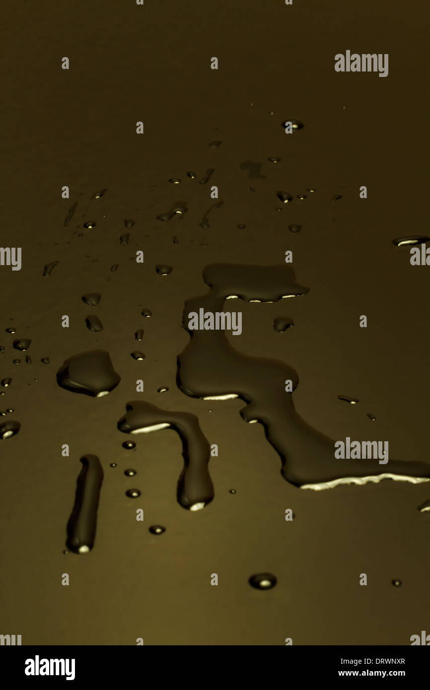 Gold surface with water droplets Stock Photo - Alamy