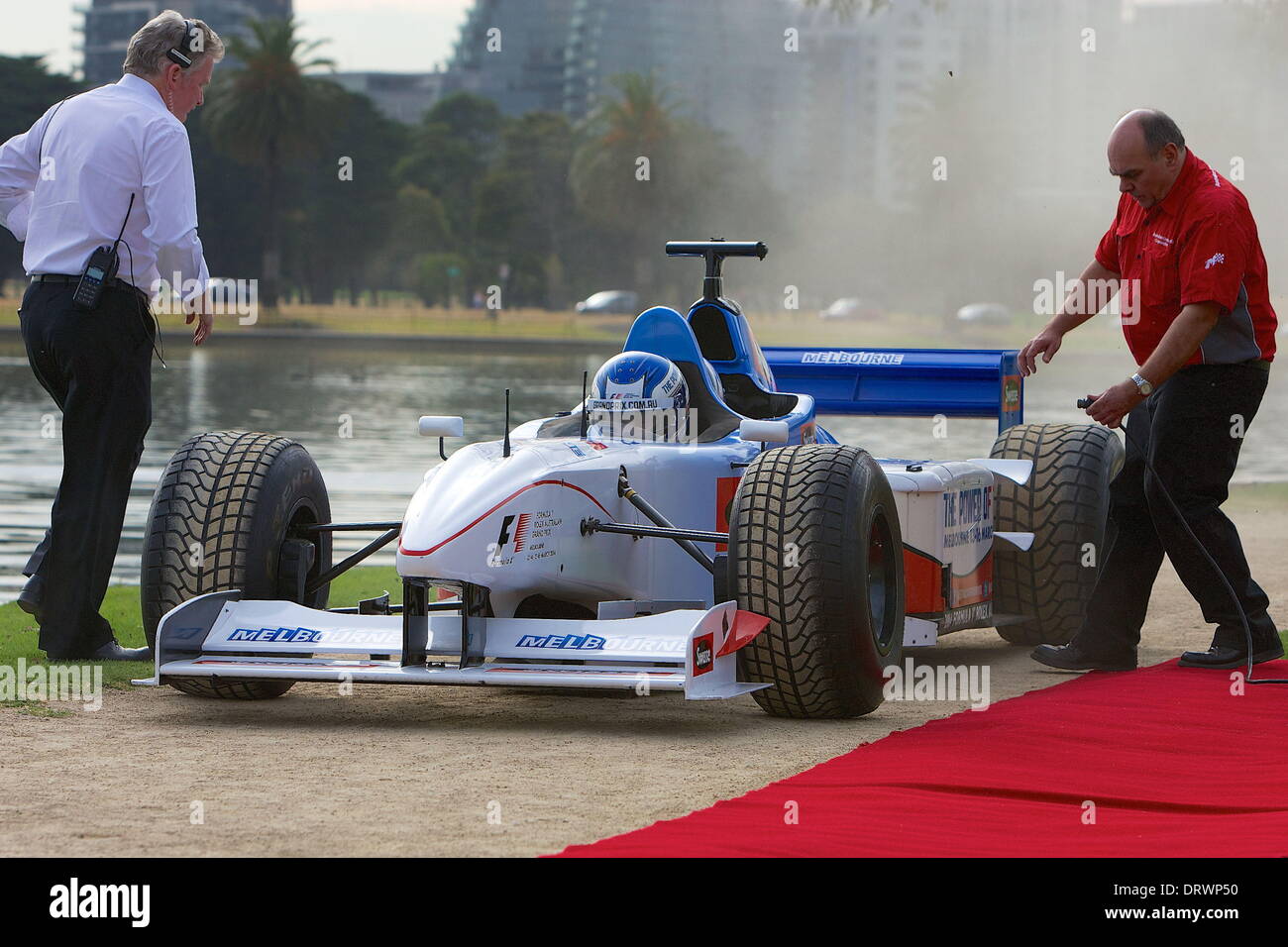 Melbourne, Australia. 3rd Feb, 2014. The Swisse two seater Formula 1 ...