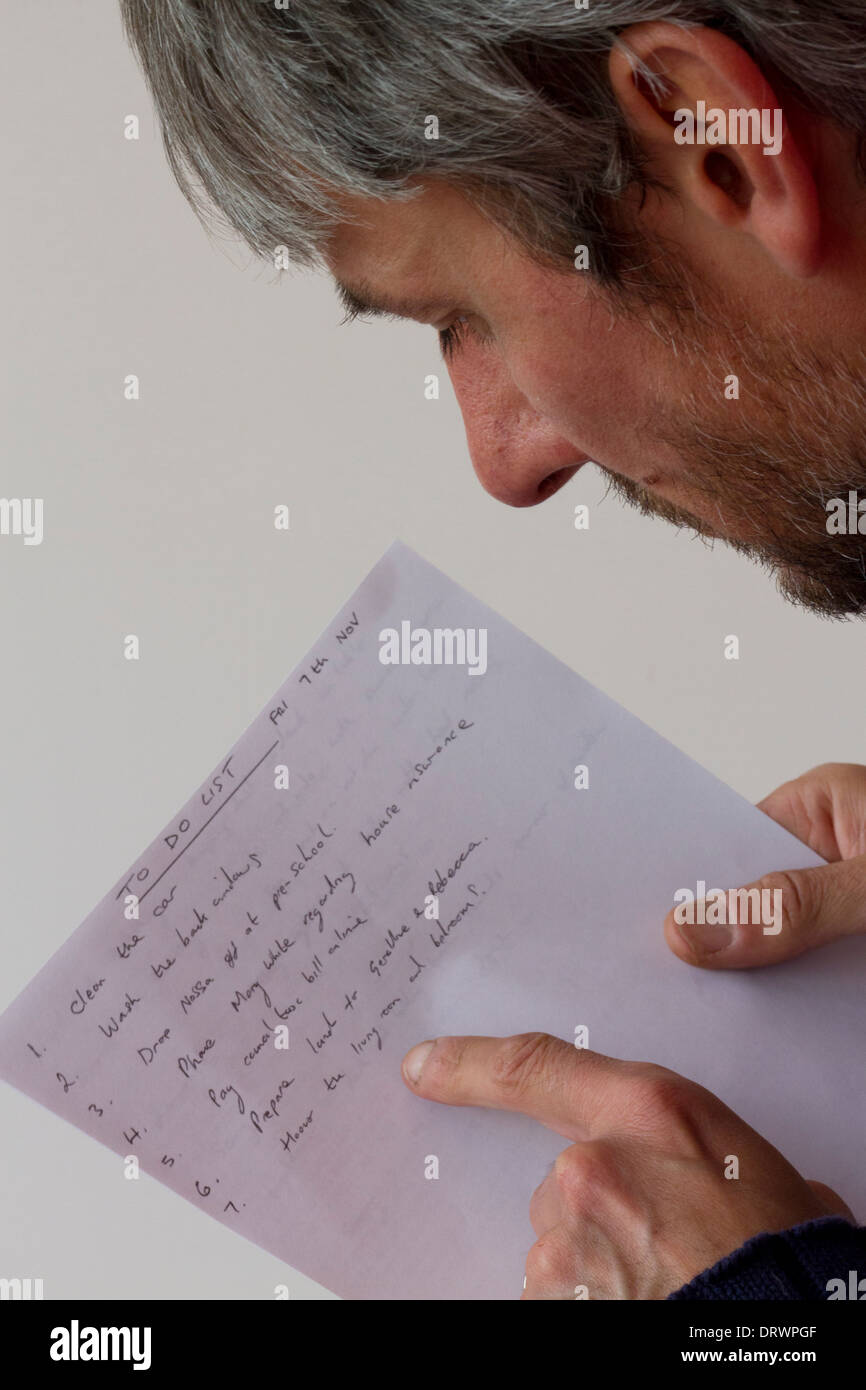 List of instructions hi-res stock photography and images - Alamy