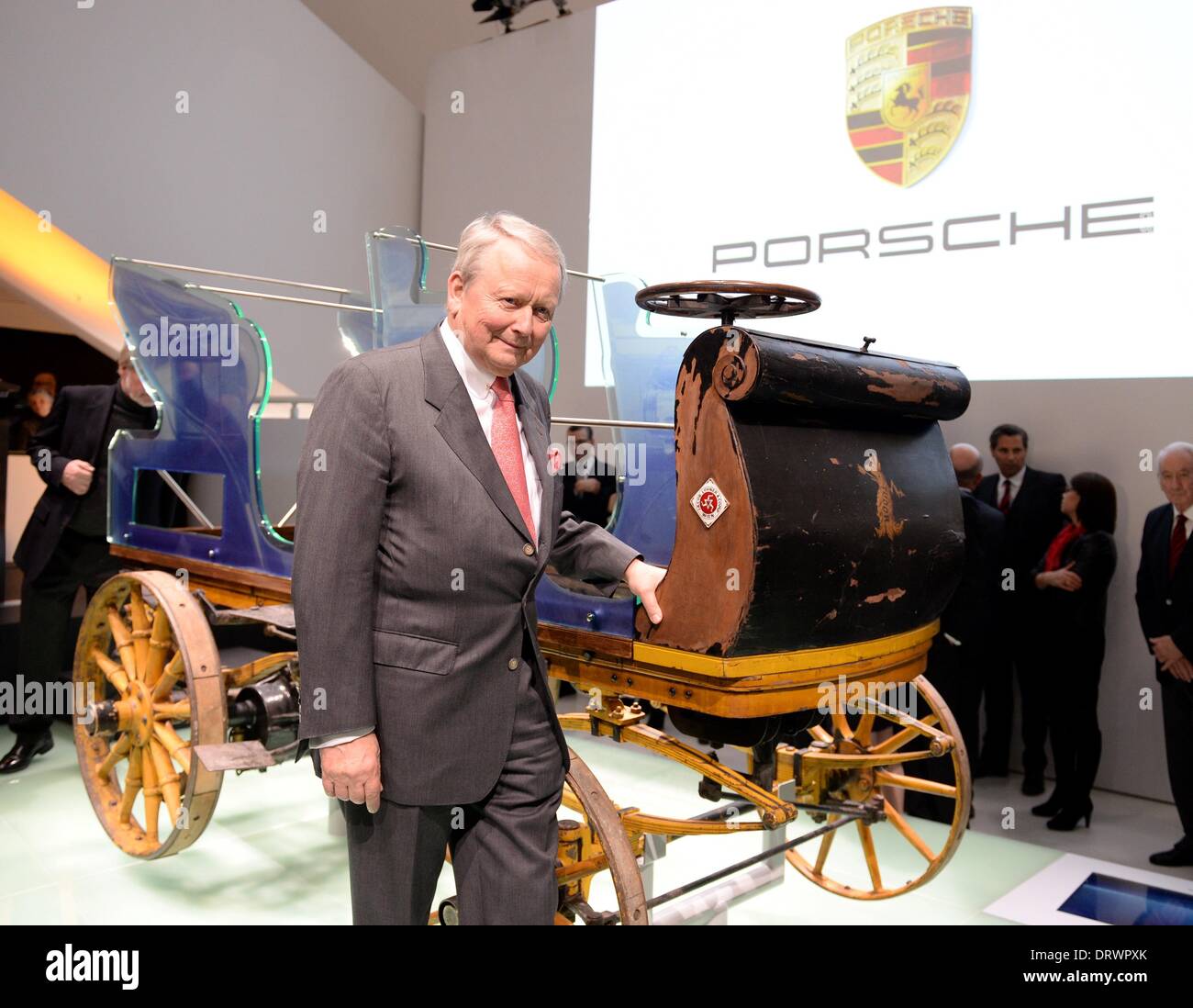 Chairman of the supervisory board of Porsche, Wolfgang Porsche, stands ...