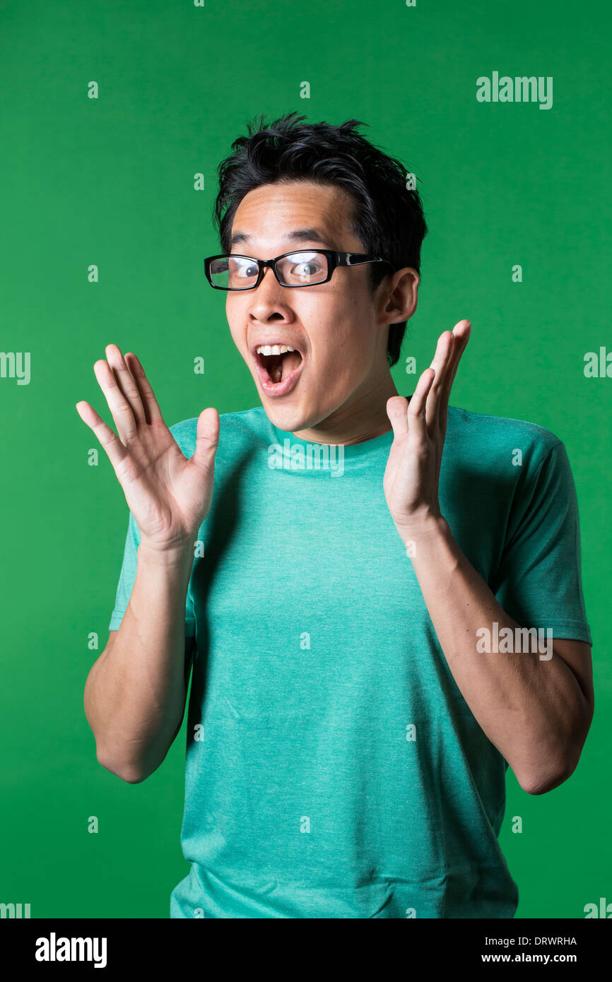 Surprised chinese man hi-res stock photography and images - Alamy