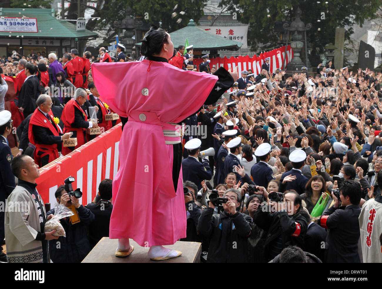 Tokyo, Japan. 3rd Feb, 2014. Mongolian sumo grand champion HAKUHO ...