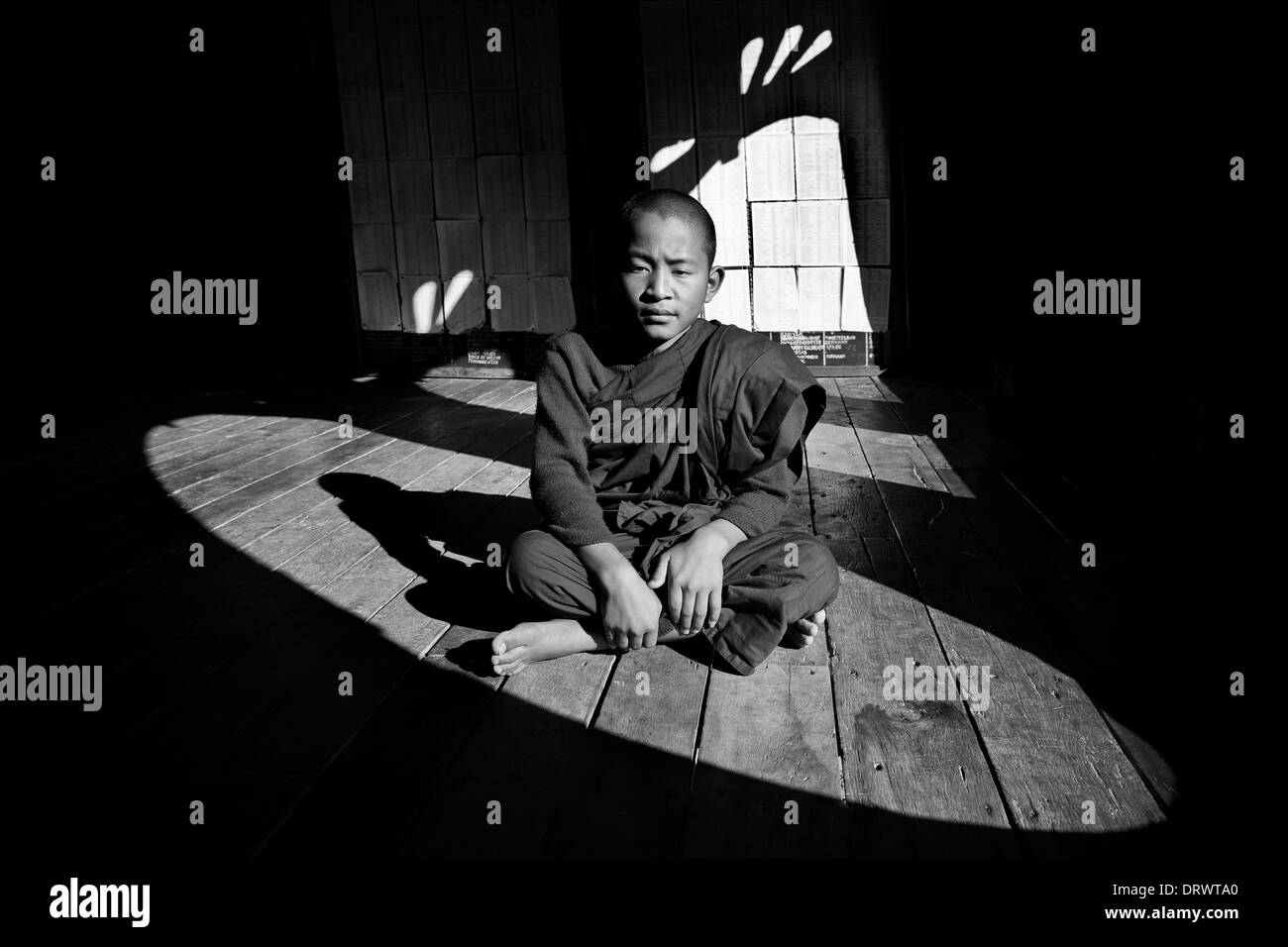 Daily life monks Black and White Stock Photos & Images - Alamy