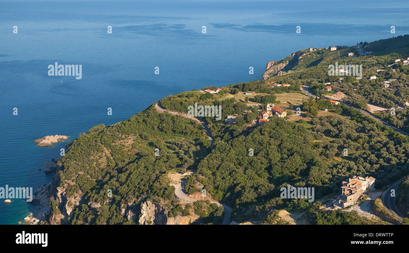 Rezevici village landscape, Montenegro, Adriatic Sea coast Stock Photo ...