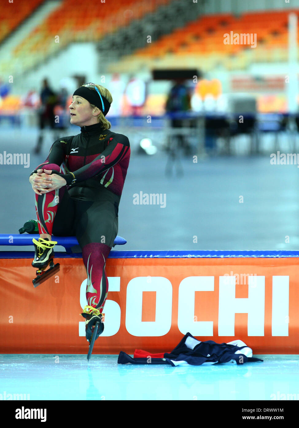 Sochi, Russia . 03rd Feb, 2014. German speed skater Claudia Pechstein ...
