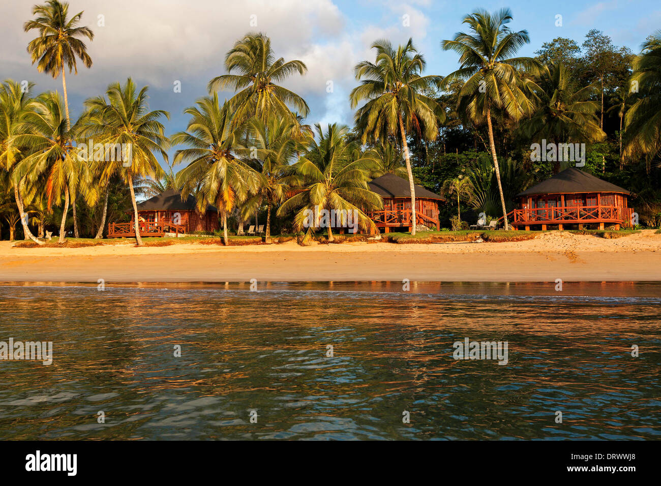 Bom Bom Resort, Principe Island Stock Photo - Alamy