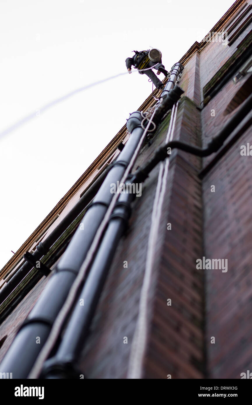 High level workman Stock Photo - Alamy