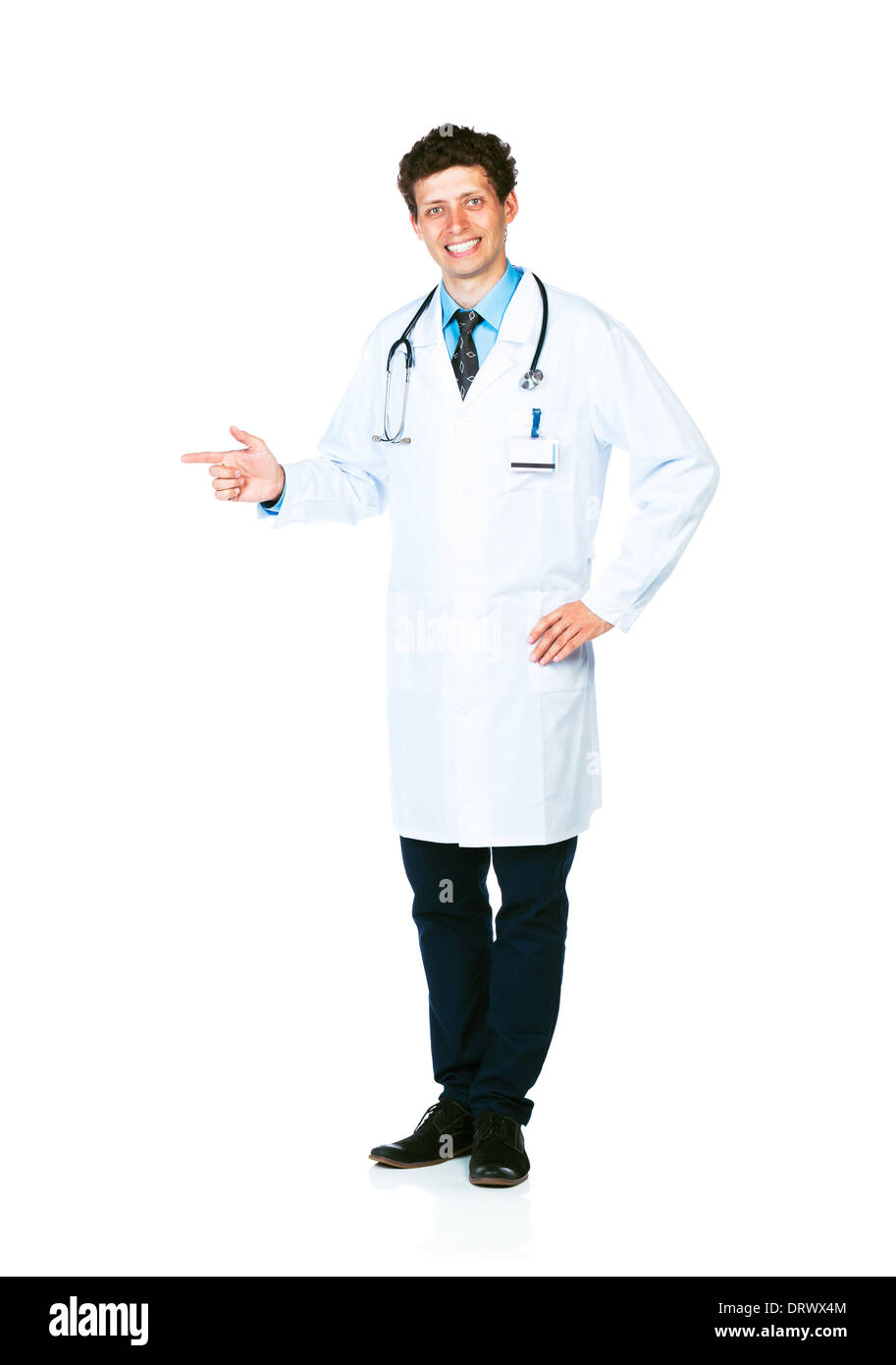 Doctor pointing hi-res stock photography and images - Alamy