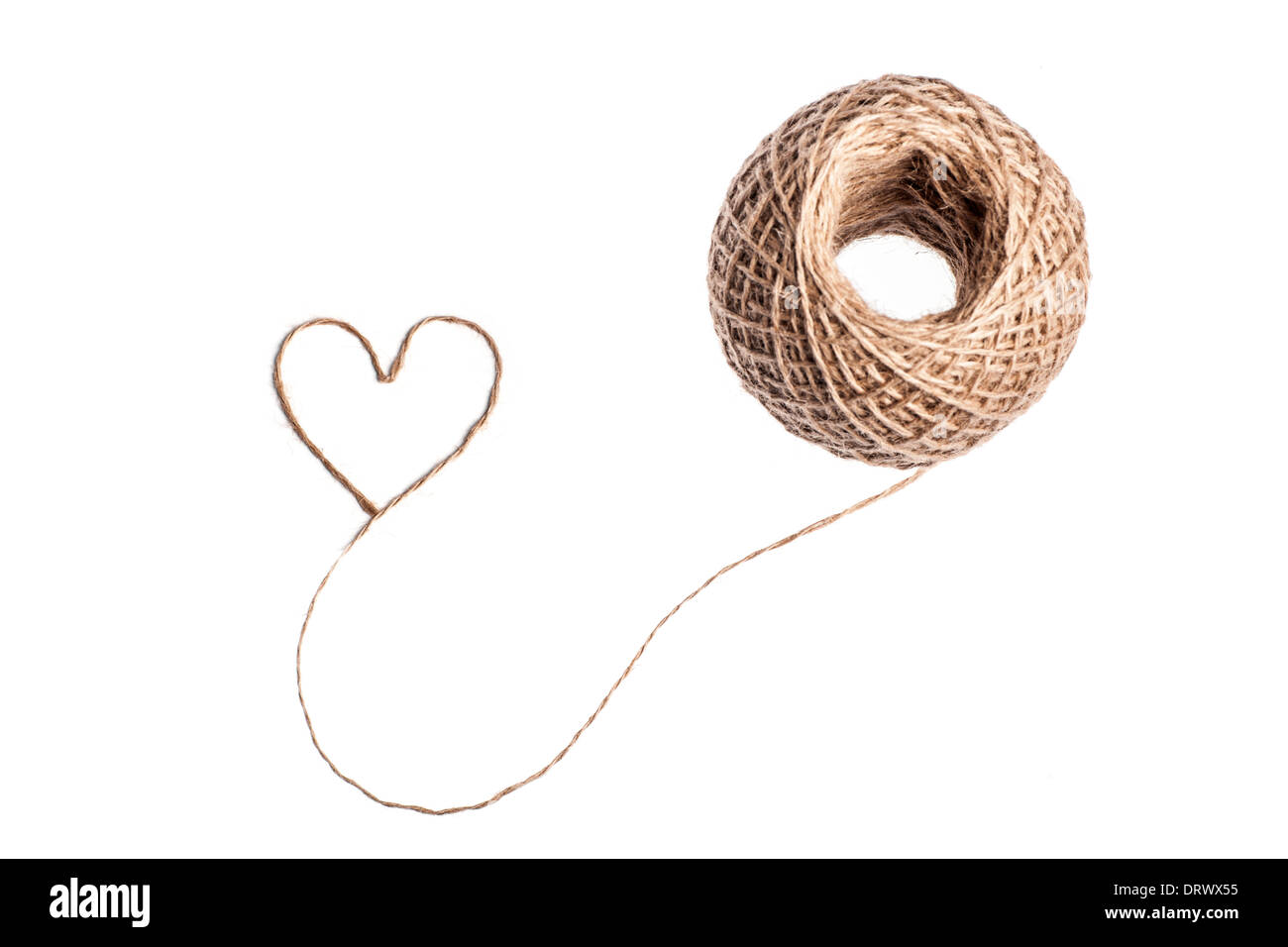 Heart tied string symbol valentines hi-res stock photography and images ...