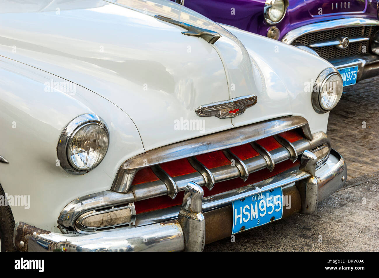 American motor cars from 1950's, Havana, Cuba Stock Photo - Alamy
