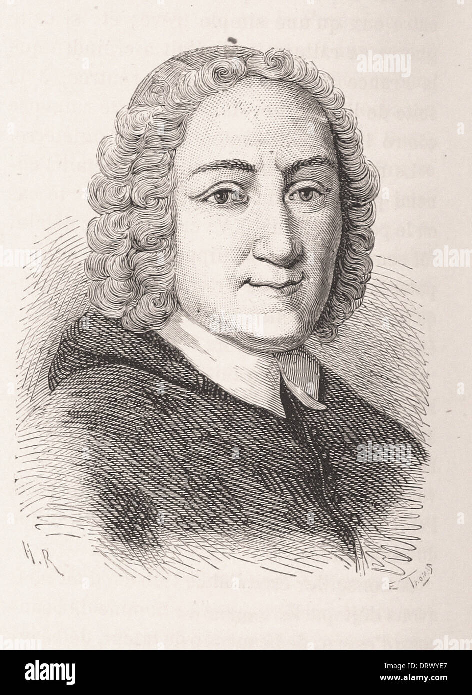 Portrait of Alberoni - French engraving XIX th century Stock Photo - Alamy
