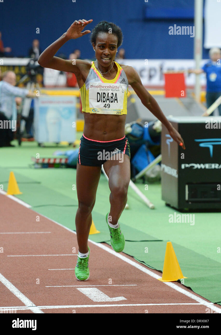 Karlsruhe, Germany. 01st Feb, 2014. Ethiopian middle- and long-distance ...